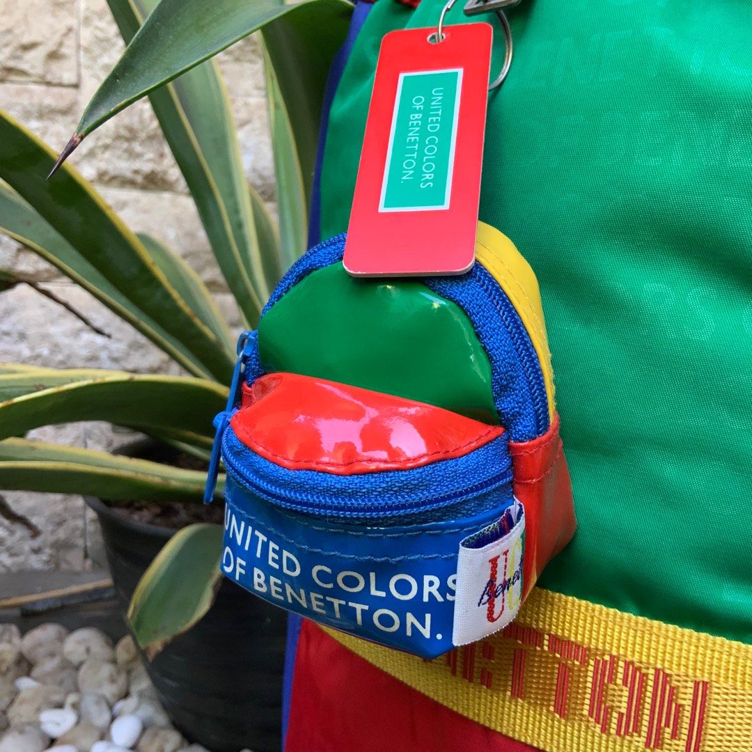 UNITED COLORS OF BENETTON VINTAGE UCB COLOR BLOCK BACKPACK RARE, Fesyen ...