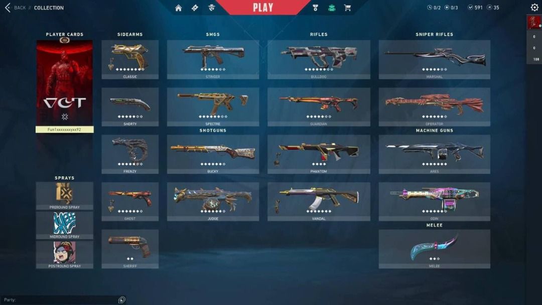 Valorant Account Singapore 31 Limited SKINS ( DISCOUNT FOR NEW STORE ...