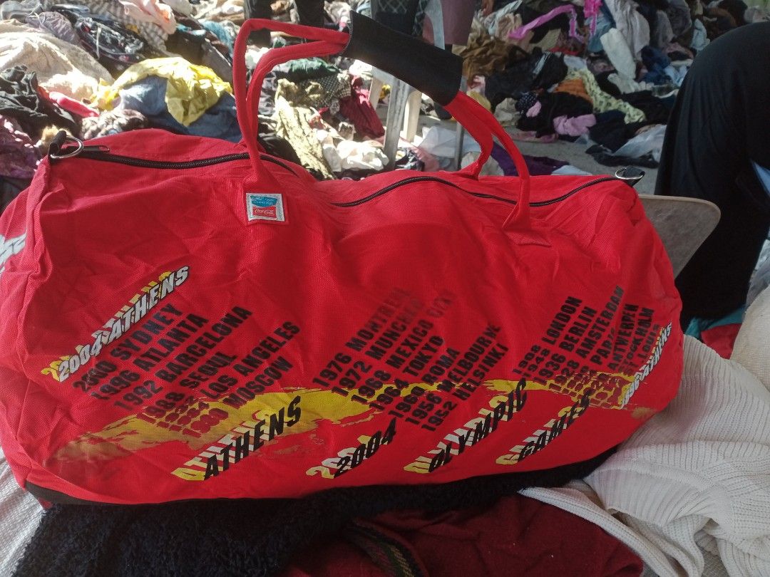 Vintage Coca Cola 2004 Olympic Athens Travel Beg, Men's Fashion, Bags ...
