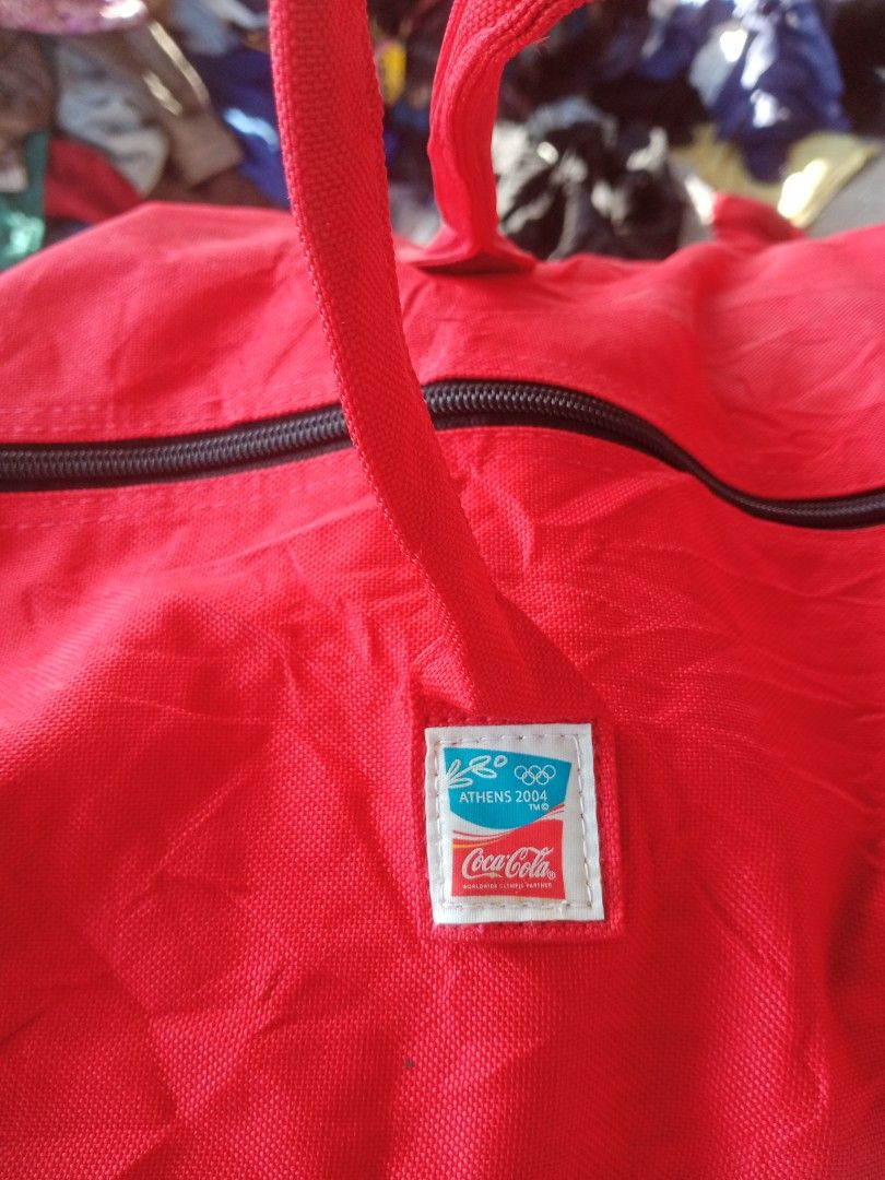 Vintage Coca Cola 2004 Olympic Athens Travel Beg, Men's Fashion, Bags ...