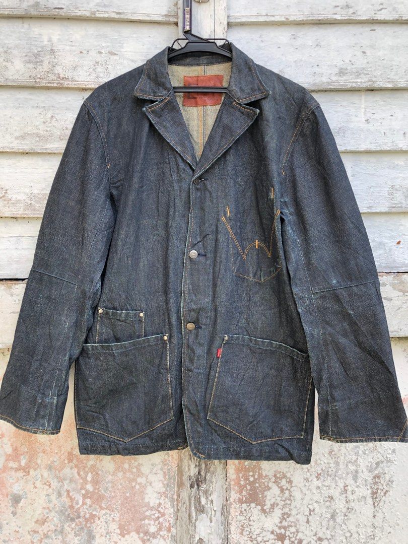 Vintage Edwin E.function Kain Jean Keras Jacket, Men's Fashion, Coats, Jackets and Outerwear on ...