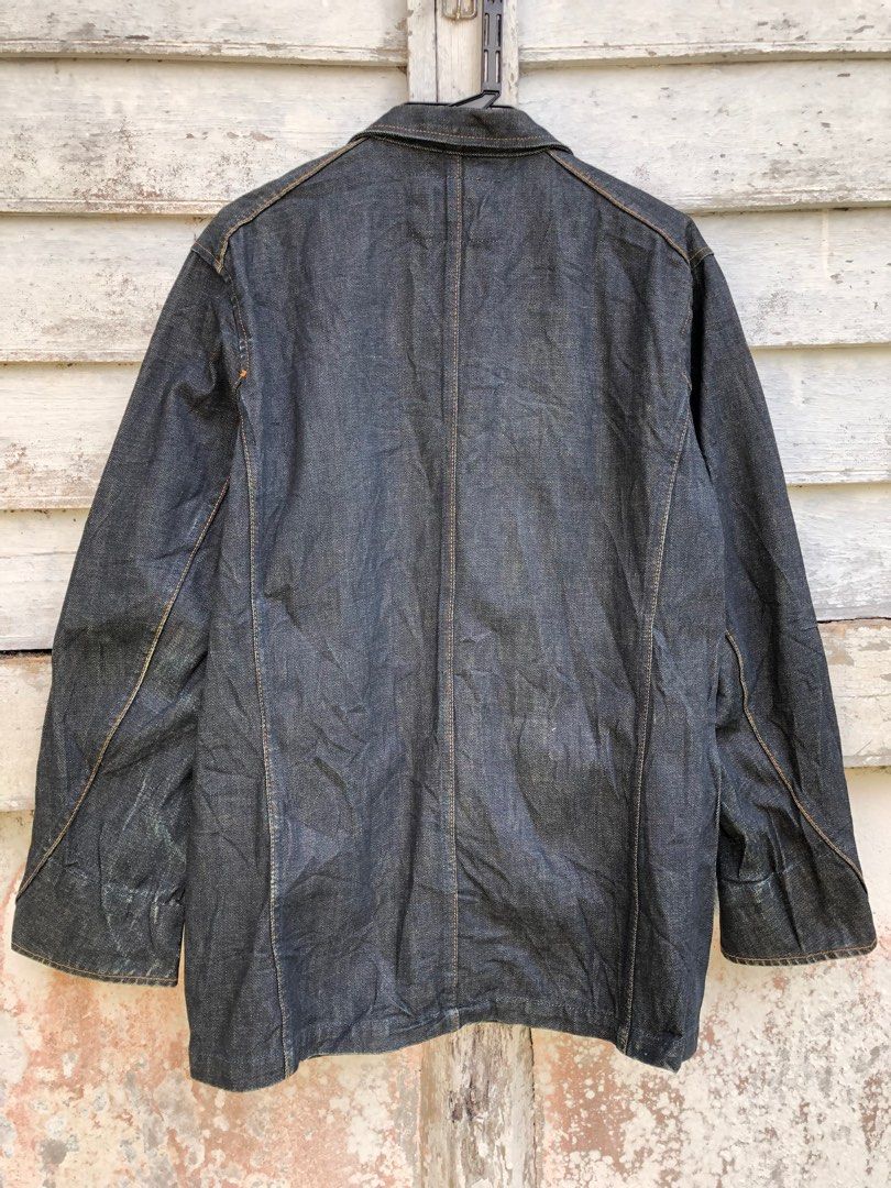 Vintage Edwin E.function Kain Jean Keras Jacket, Men's Fashion, Coats, Jackets and Outerwear on ...