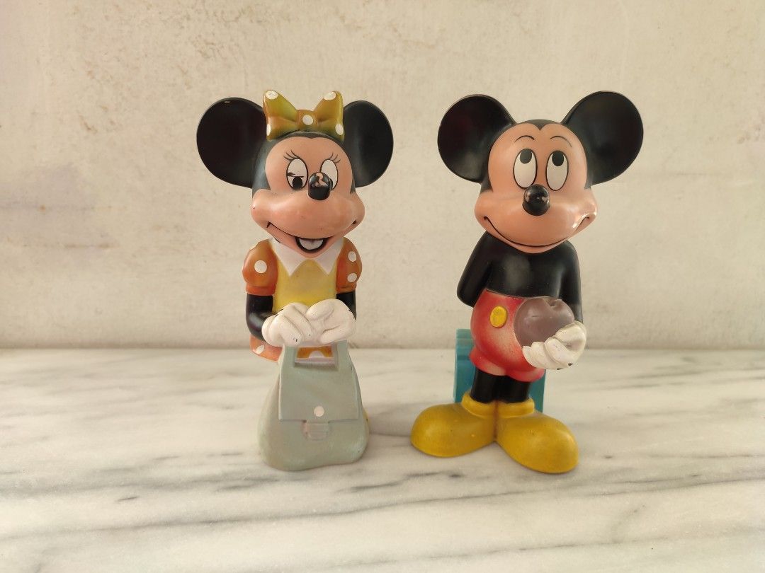 Vintage Mickey and Minnie Mouse Squeeky Toys, Furniture & Home Living ...