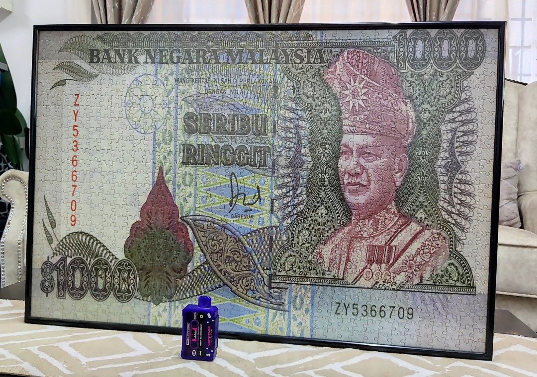 VINTAGE PUZZLE NOTE RM1000, Hobbies & Toys, Collectibles & Memorabilia, Vintage Collectibles on ...
