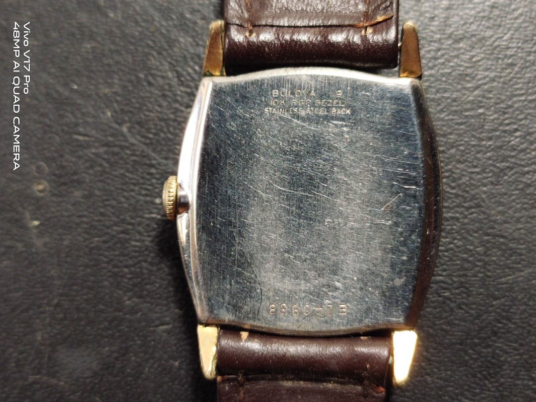 Vtg Bulova 10K RGP Bezel Mechanical Hand-Winding Watch, Men's Fashion ...