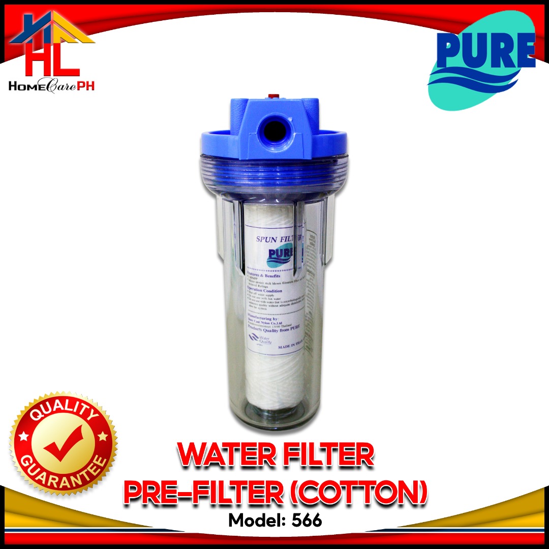 "Water Pure" Water Filter/Pre-Filter (Cotton) Model: 566 on Carousell