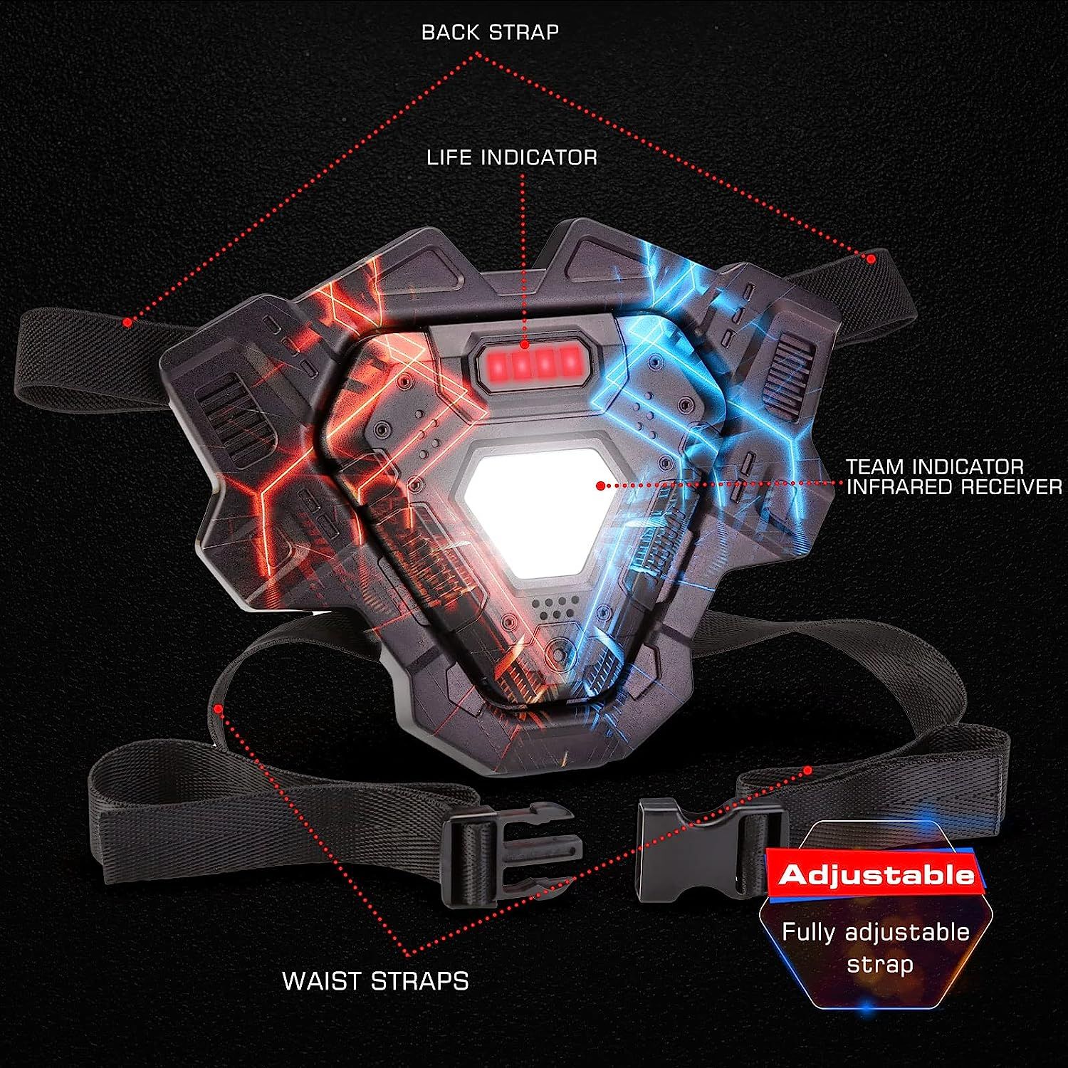 Winyea Tag Laser Tag, Lazer Tag Sets with Gun and Vest Set of 4, Gift ...