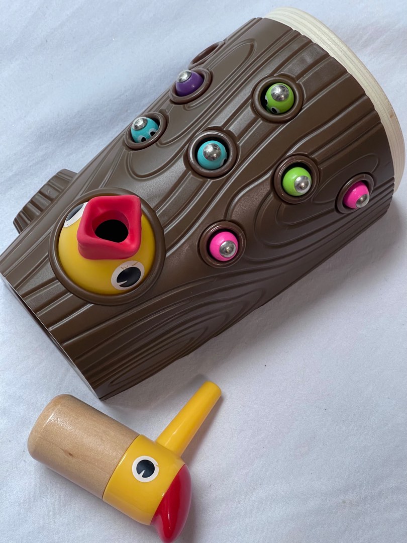 Wood pecked bug catching gam. Magnet Educational game for kids, Hobbies ...