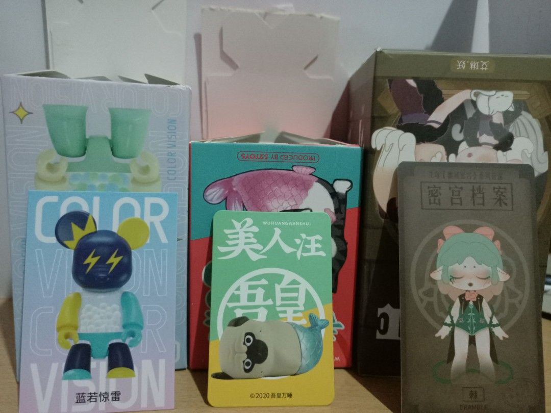 (WTS only) Blind boxes (Langbowang Qee, Irene and Wu Huang), Hobbies ...