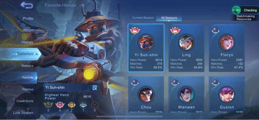 wts/wtt ml yss and ling collector acc for codm, Video Gaming, Gaming ...