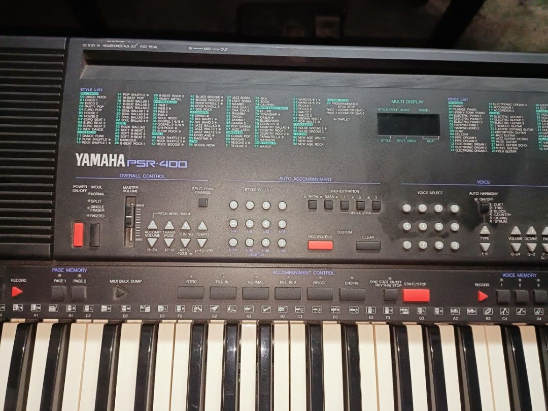 Yamaha psr-400 portable keyboard, Hobbies & Toys, Music & Media ...