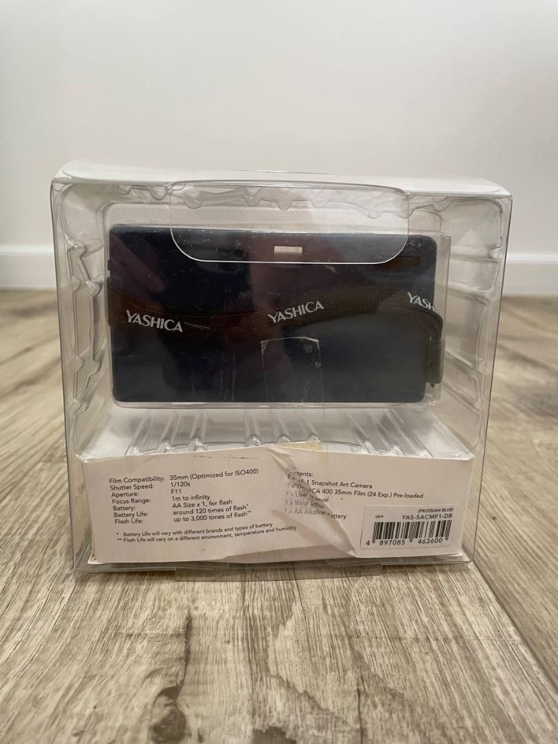 Yashica MF -1 Snapshot Art Camera (Blue), Photography, Cameras on Carousell