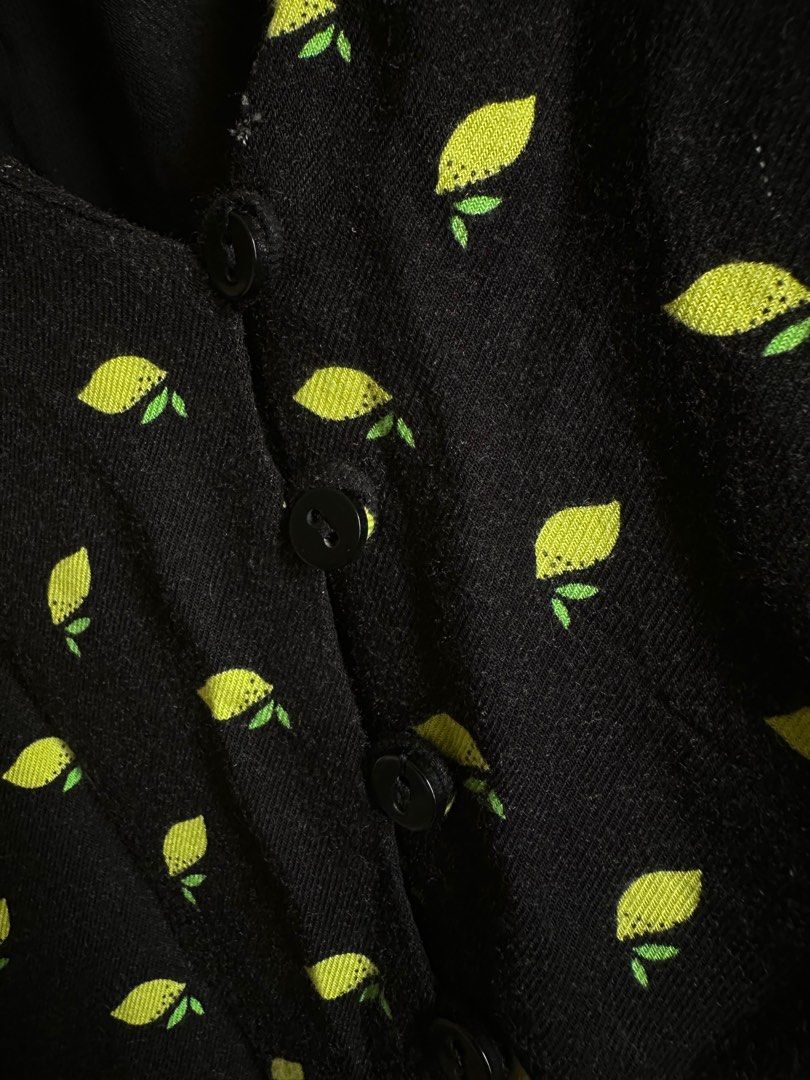 Zara Lemon Print Flare Dress on Carousell