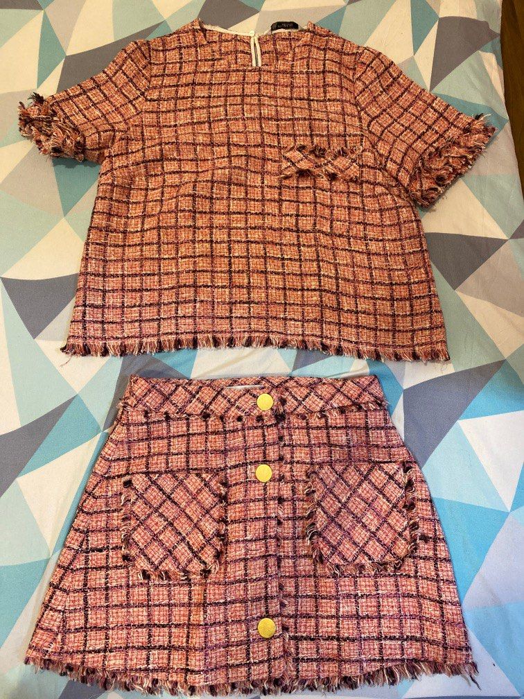 Zara Tweed Set on Carousell