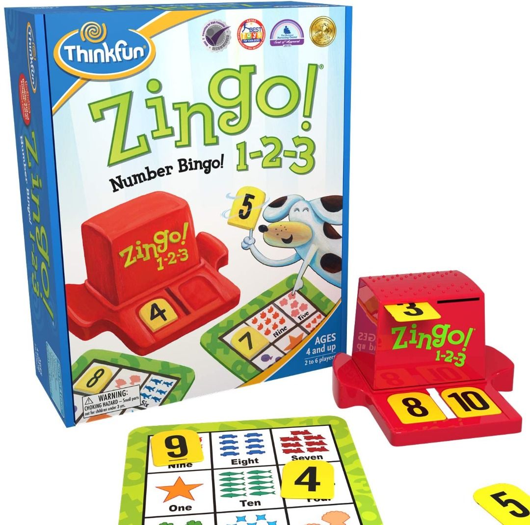 Zingo! Bingo with a Zing! / ZINGO Number Bingo, Hobbies & Toys, Toys ...