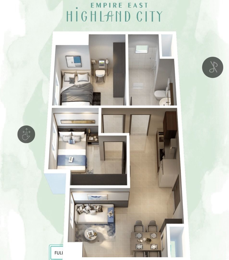 15,000 Monthly Empire East Highland 1 Bedroom Suite, Preselling Condo No Downpayment In Cainta ...