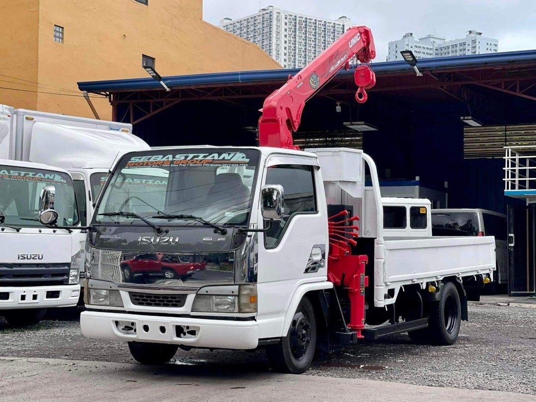 2021 Isuzu Elf Boom Truck NKR Unic 2.3T 3 Section Crane on Carousell