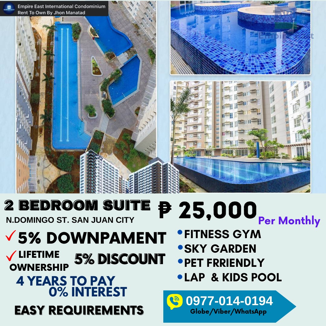 2 bedroom 25K Monthly Pioneer woodlands ,No downpayment in Boni ...