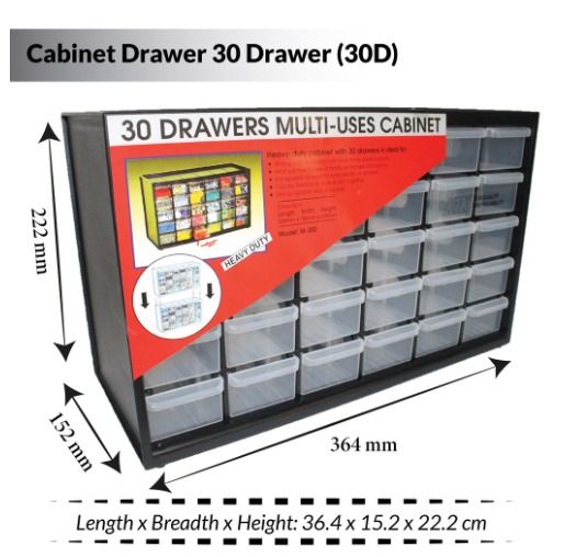 30 Drawers Multi Uses Storage Cabinet, Furniture & Home Living ...