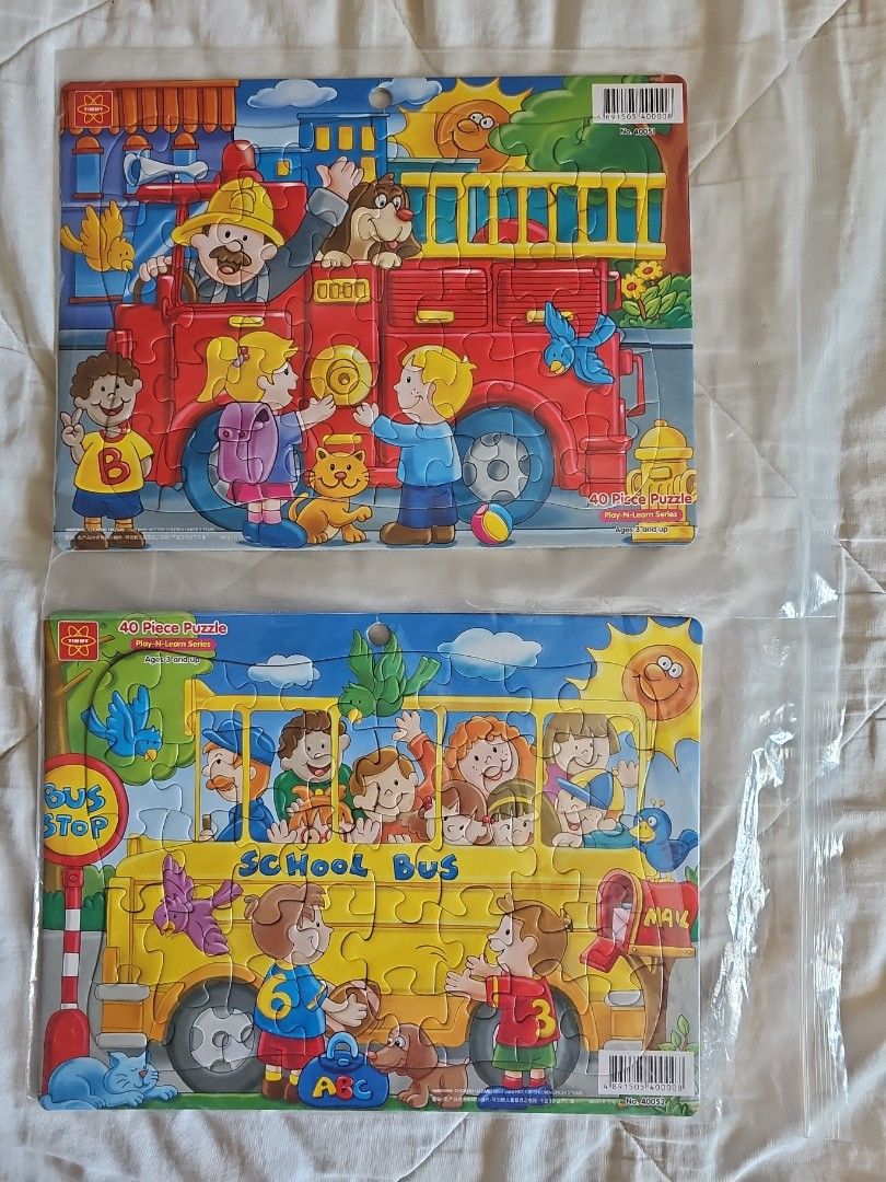 40 pieces jigsaw puzzles for kids age 3 and above, Hobbies & Toys, Toys ...
