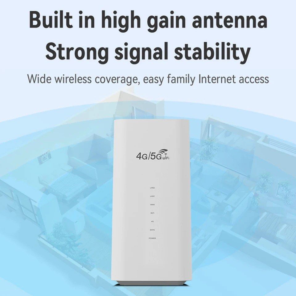 4G 無線路由器 4G LTE CPE 300mbps 帶 SIM 卡插槽內部天線 LAN 端口熱點 32 WiFi 可插4G/5G Sim卡 ...