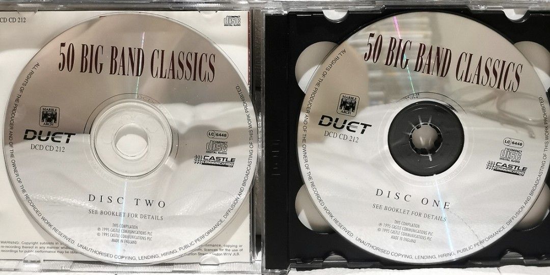 50 BIG BAND CLASSICS ORIGINAL RECORDING 2CD SET, Hobbies & Toys, Music & Media, CDs & DVDs on ...