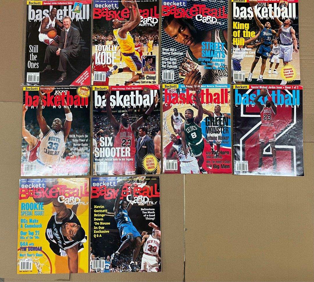 [絶版] 90年代 NBA 雜誌 Beckett 1994-2002年 共90本, 興趣及遊戲, 書本 & 文具, 雜誌及其他 - Carousell
