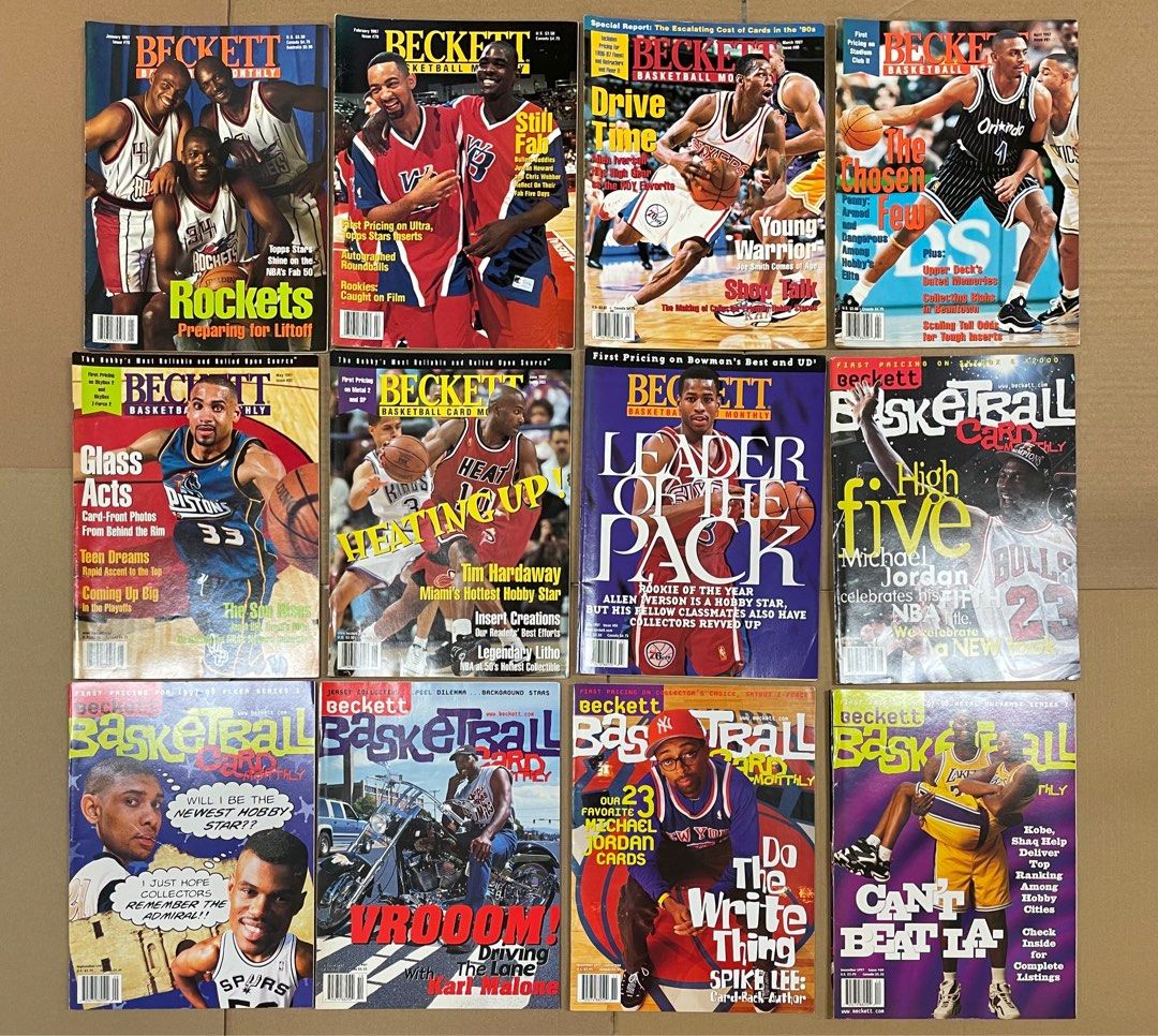 [絶版] 90年代 NBA 雜誌 Beckett 1994-2002年 共90本, 興趣及遊戲, 書本 & 文具, 雜誌及其他 - Carousell
