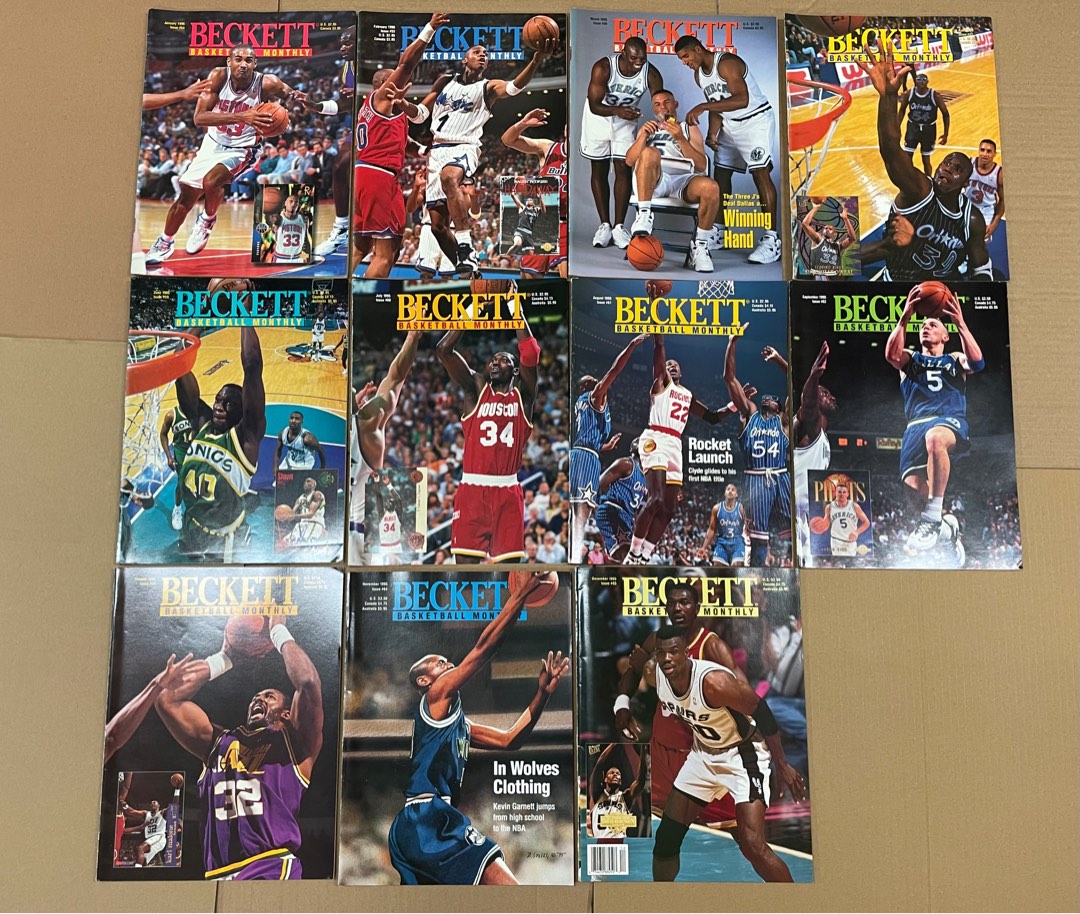 [絶版] 90年代 NBA 雜誌 Beckett 1994-2002年 共90本, 興趣及遊戲, 書本 & 文具, 雜誌及其他 - Carousell