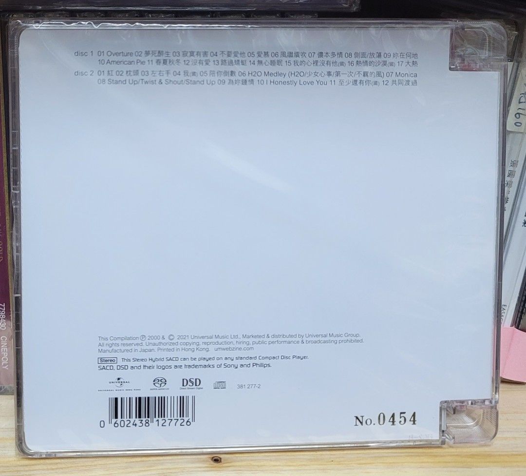 [包郵] 全新 SACD Lesile Cheung Passion Tour 張國榮 Concert Live 演唱會 精選 編號版 限量版 Hi-Fi 碟 Hybid Stereo ...