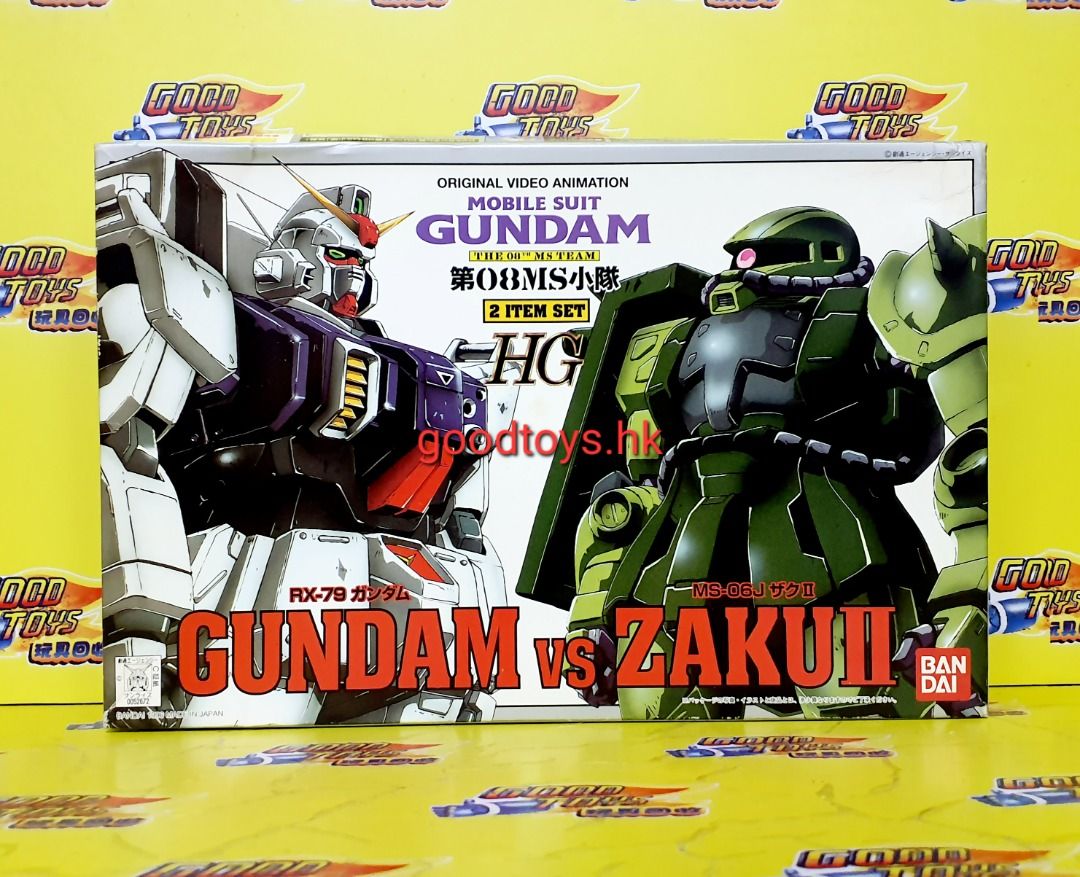 全新未砌 BANDAI 高達 GUNDAM 1/144 HG 模型 第08MS小隊 2 ITEM SET GUNDAM VS ZAKU II 高達 VS 渣古, 興趣及遊戲, 玩具 & 遊戲類 ...