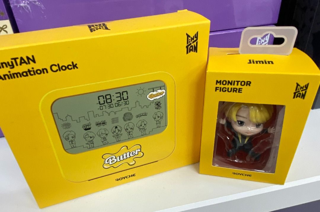 ** CALLING ALL BTS FANS! ** TinyTan Butter Digital Clock + Monitor ...