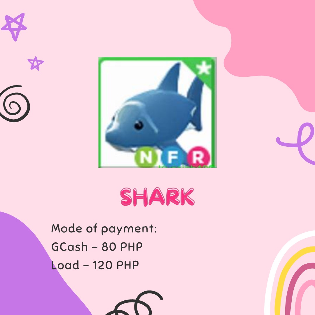 ADOPT ME NFR SHARK (NEON FLY RIDE) on Carousell