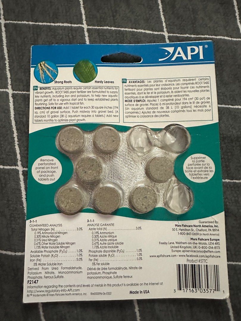 API ROOT TABS / Proper PH 6.5 / Stress Coat+ / Leaf Zone / Co2 Booster ...