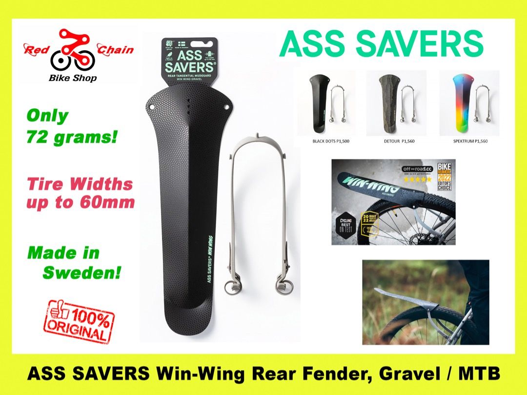 ASS SAVERS WIN-WING Fenders for ROAD and GRAVEL-MTB on Carousell