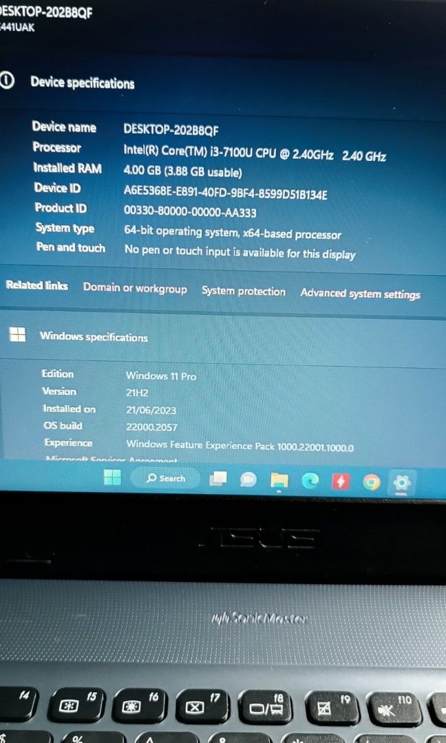 ASUS i3 7th Gen SSD 10x faster 1000gb storage on Carousell