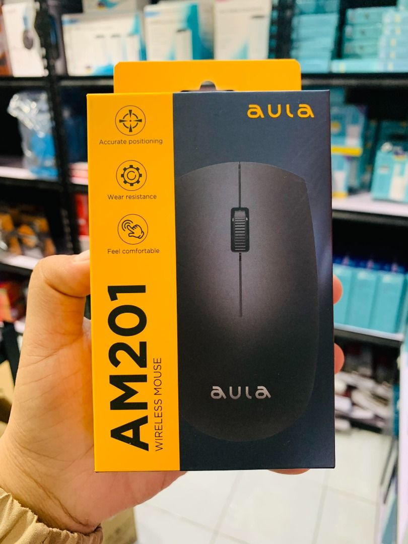 Aula AM201 Wireless Mouse USB Black, Computers & Tech, Parts ...