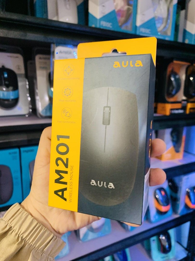 Aula AM201 Wireless Mouse USB Black, Computers & Tech, Parts ...