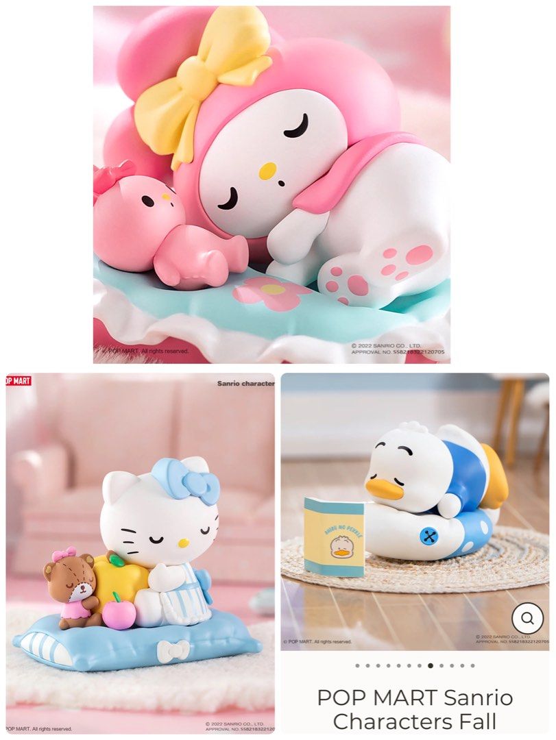 Authentic Popmart Pop Mart Sanrio Characters Fall Asleep Series Hello ...