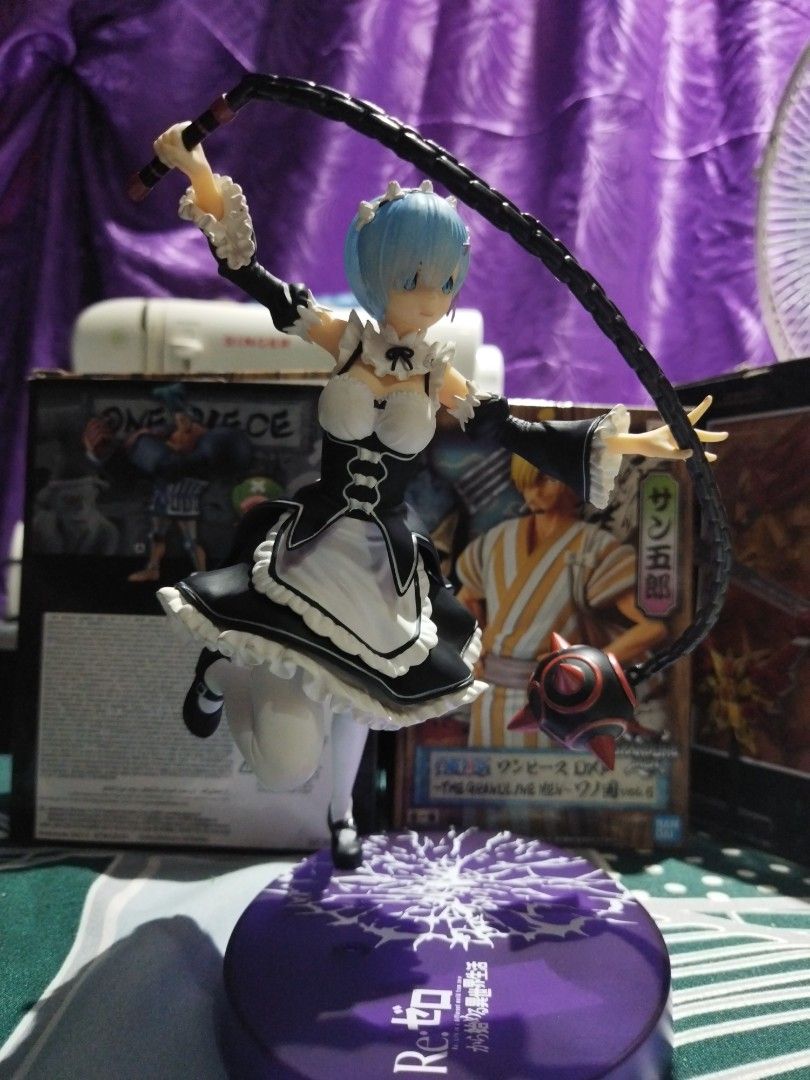 Authentic Re:Zero Rem with weapon figure, Hobbies & Toys, Toys & Games ...