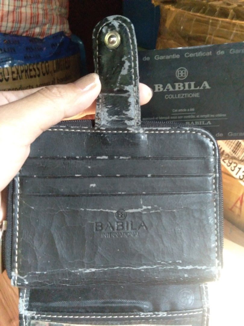 BABILA BIFOLD BLACK WALLET on Carousell