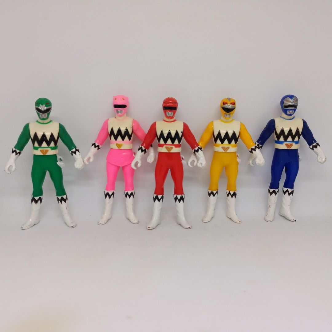 Bandai Vintage Super Sentai Power Rangers 5 inch Complete Team Set ...