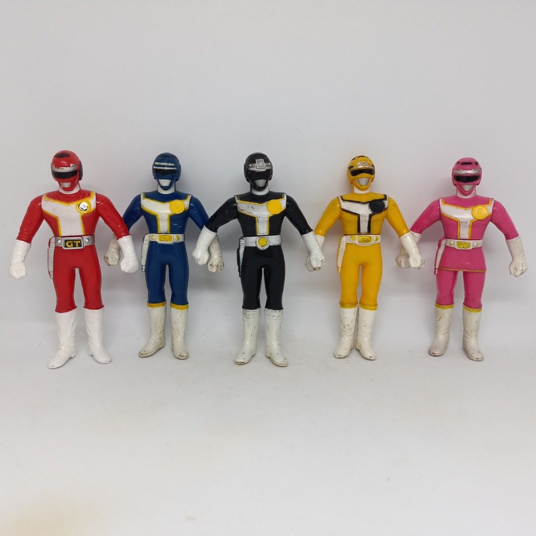 Bandai Vintage Super Sentai Power Rangers 5 inch Complete Team Set ...