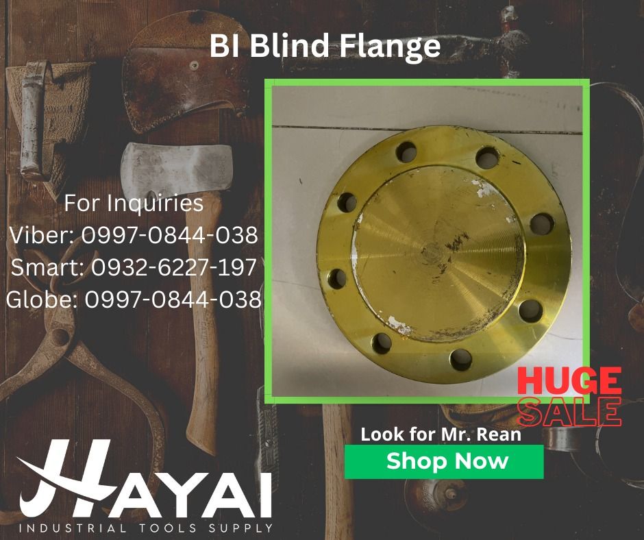 BI Blind Flange, Commercial & Industrial, Industrial Equipment on Carousell