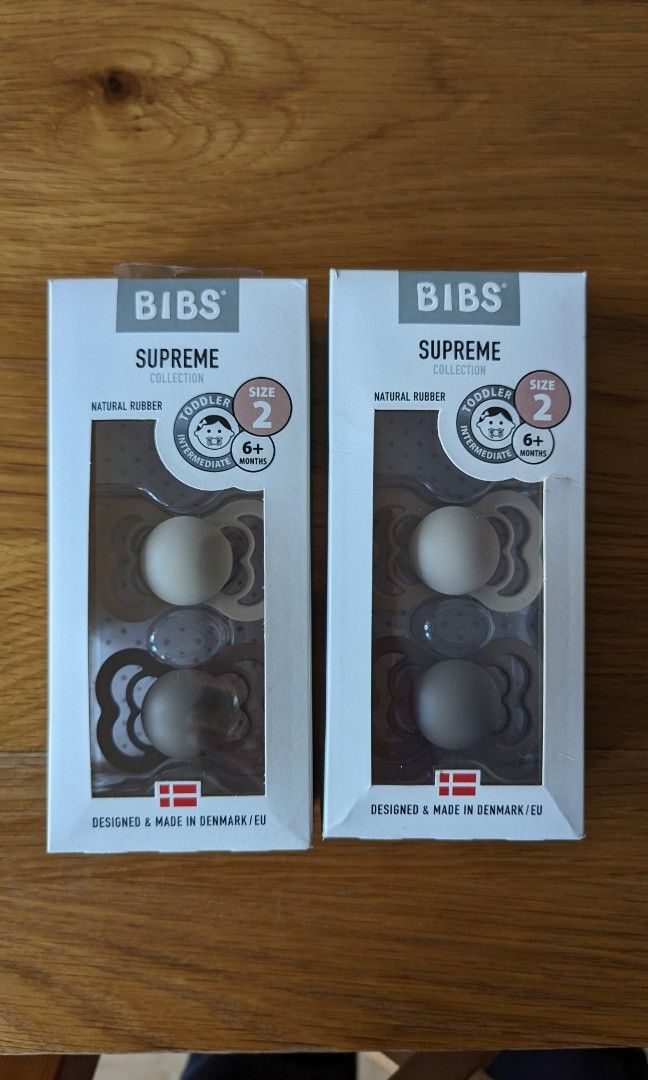 BIBS Supreme Latex Pacifier 2 Pack, Babies & Kids, Nursing & Feeding ...