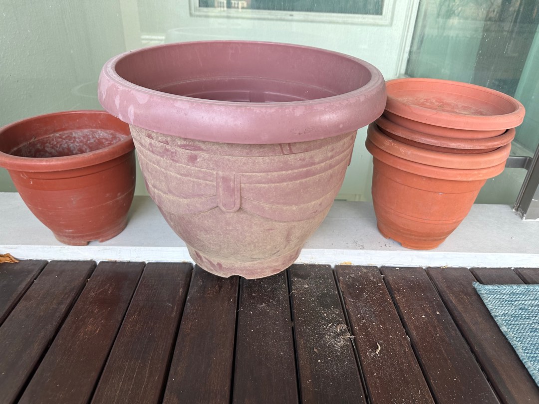 Big and small pots, Furniture & Home Living, Gardening, Pots & Planters ...