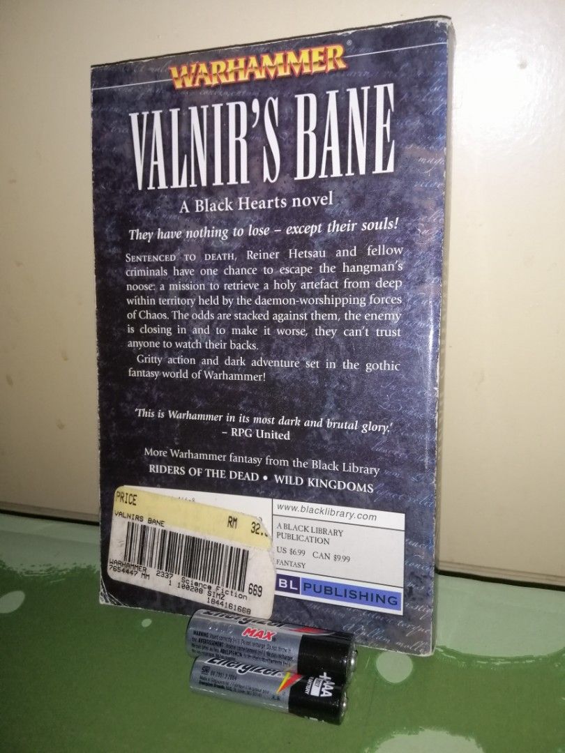 Black Library Warhammer Fantasy Valnir's Bane by Nathan Long.. Black ...