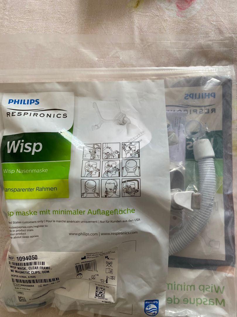 Brand New Philips Wisp CPAP Mask, Health & Nutrition, Medical Supplies ...