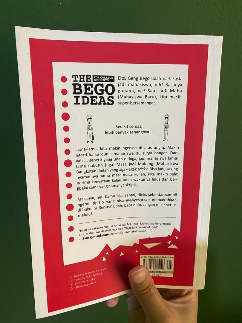 Buku The Bego Ideas for college students, Buku & Alat Tulis, Buku di ...