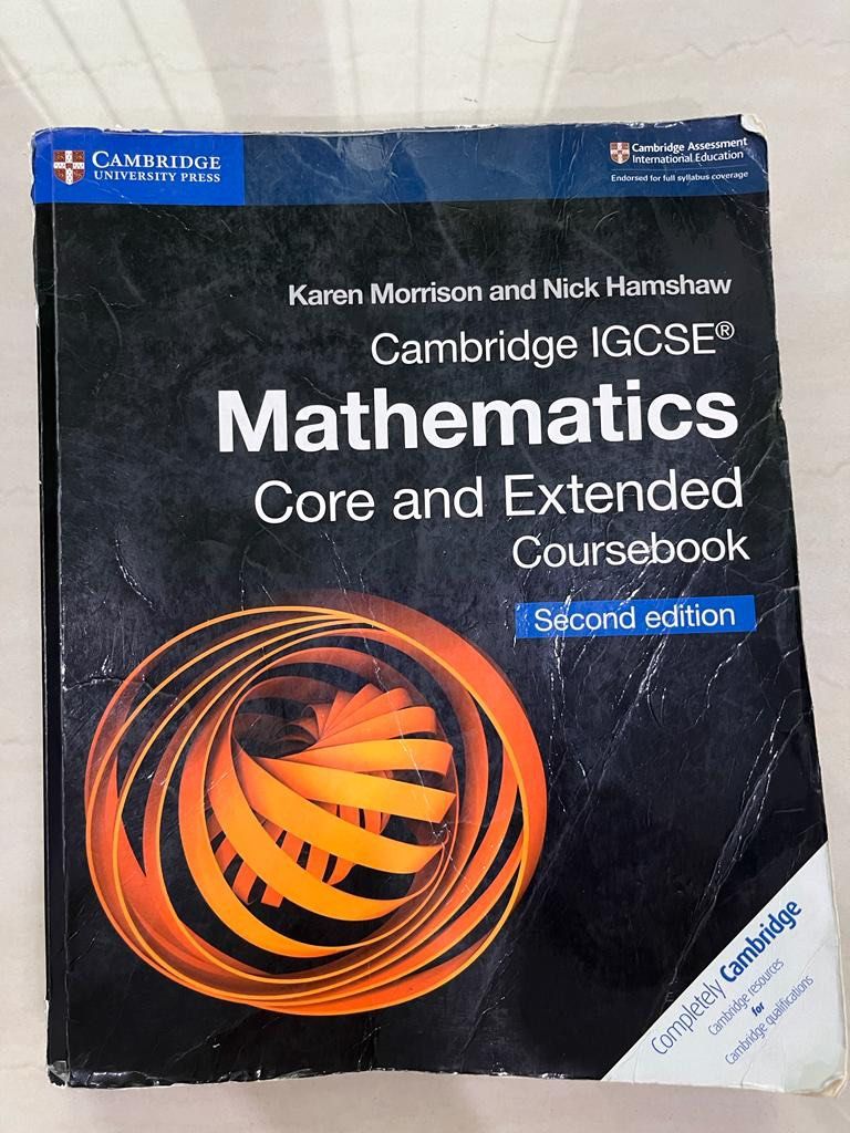 Cambridge Igcse Mathematics Core And Extended Coursebook Second Edition Buku And Alat Tulis Buku